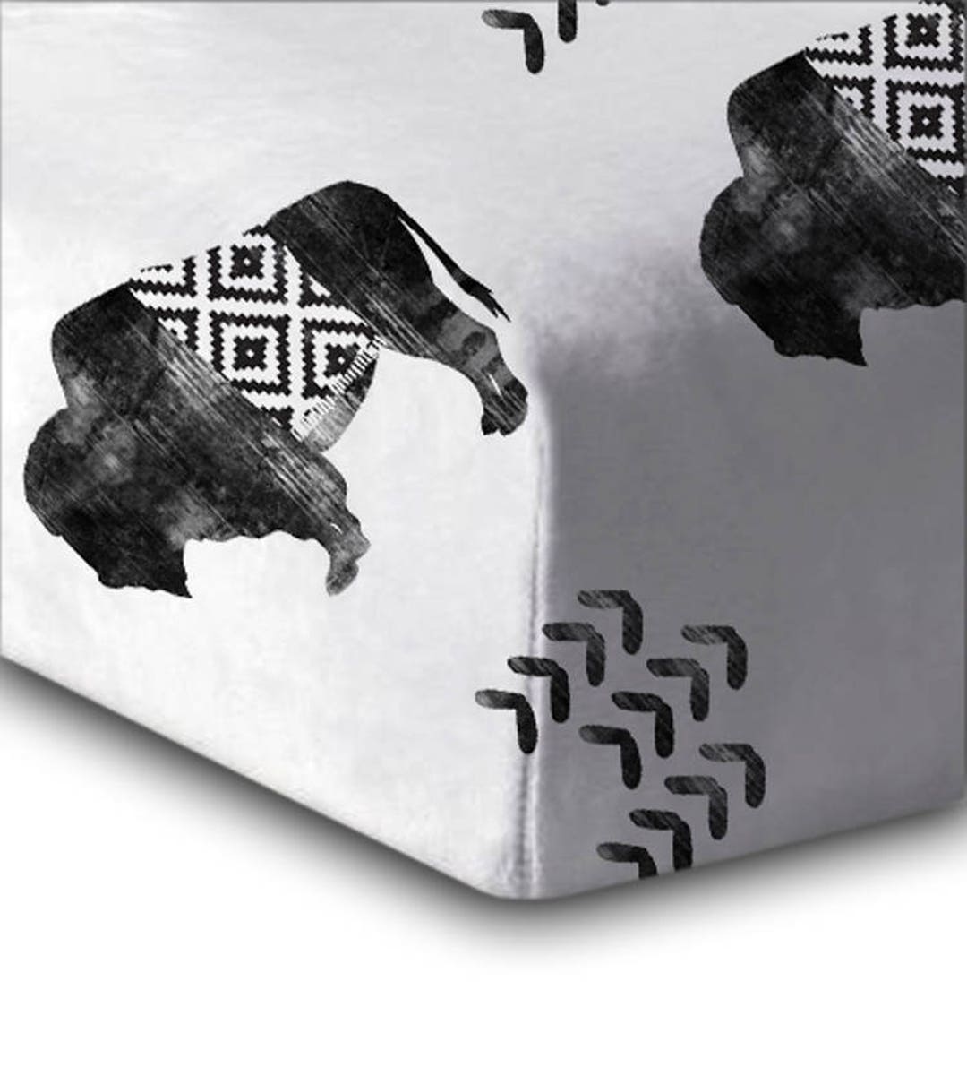 Crib Sheet: Aztec Buffalo. Fitted Crib Sheet. Crib Sheet. Buffalo Crib ...