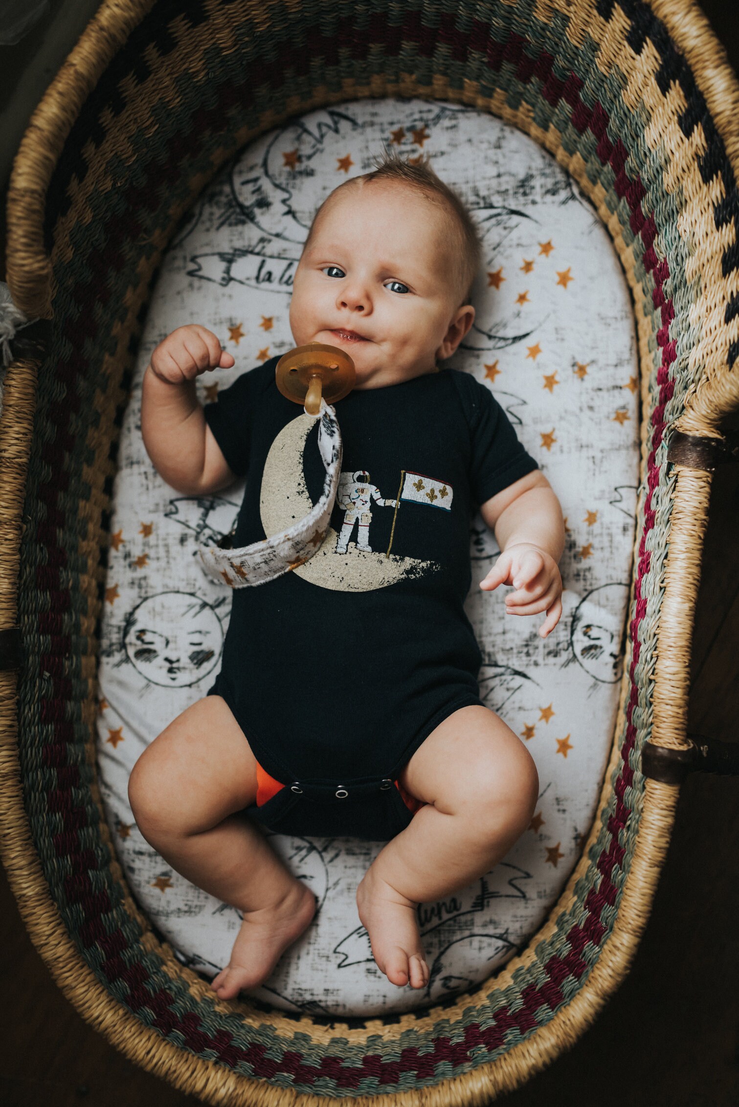 Baby Basket Sheet: Luna Moon. Bassinet Sheet. Changing Basket Sheet ...