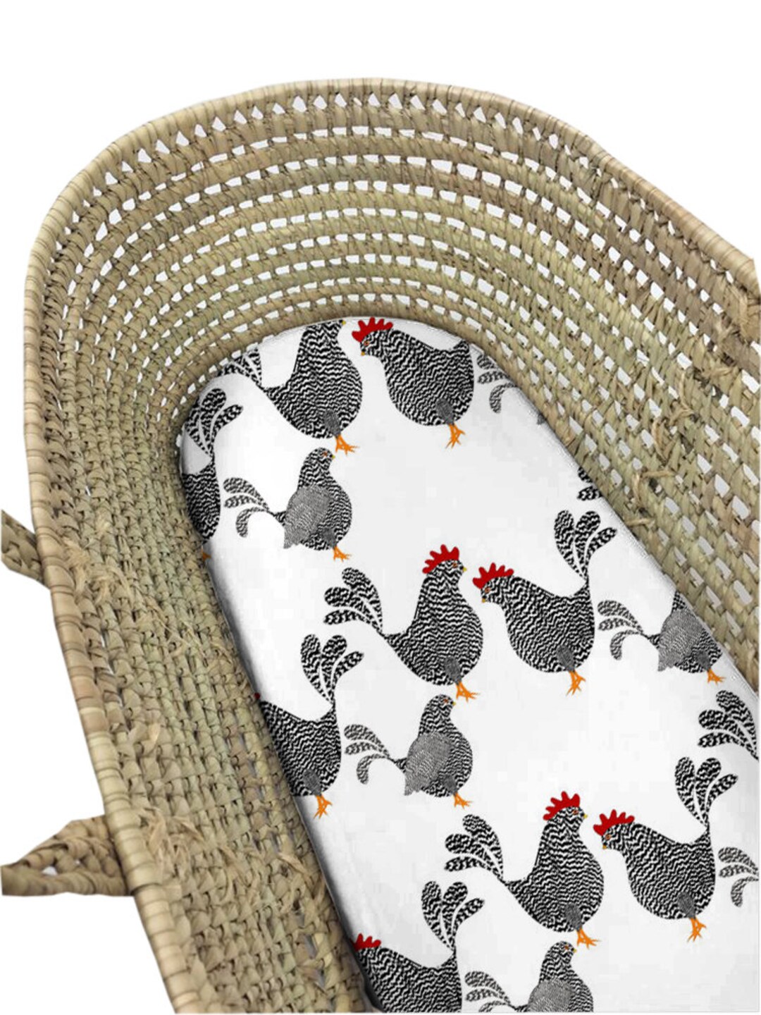 Hen House Bassinet Sheet – Handmade Organic Cotton Baby Sheet - Etsy