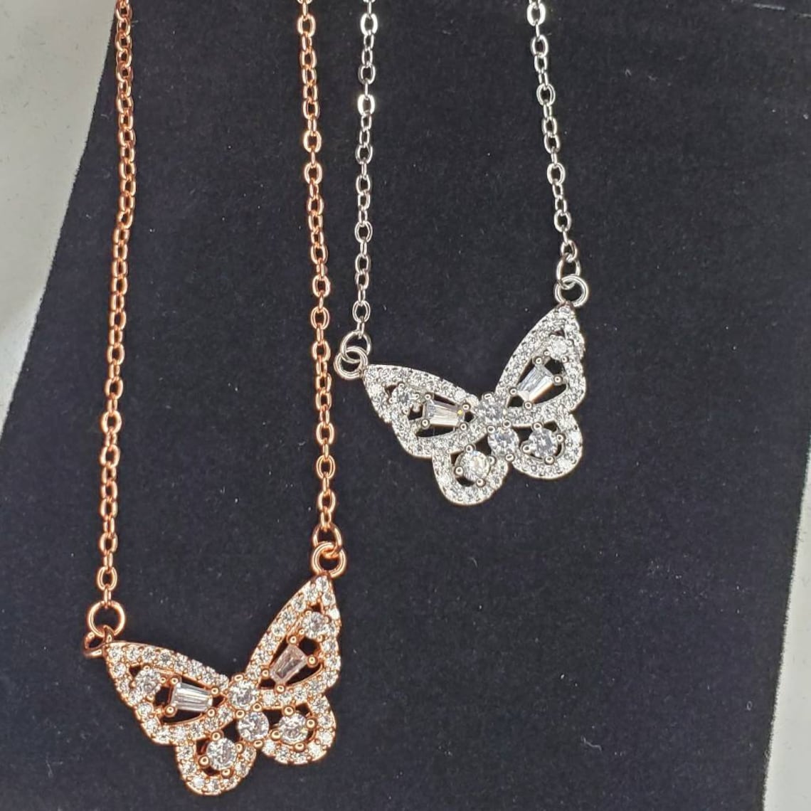 Luxus Schmetterling Halskette Sterling Silber 925 | Etsy