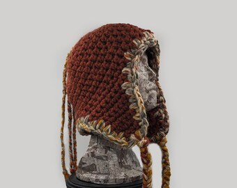 Ear Flap Hat, Bulky Winter Hat, Adult Ear Flap Hat, Wool Ear Flap Hat ...