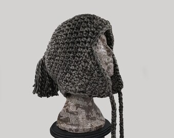 Ear Flap Hat, Bulky Winter Hat, Adult Ear Flap Hat, Wool Ear Flap Hat ...