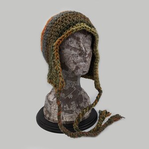 Ear Flap Hat, Bulky Winter Hat, Adult Ear Flap Hat, Wool Ear Flap Hat ...