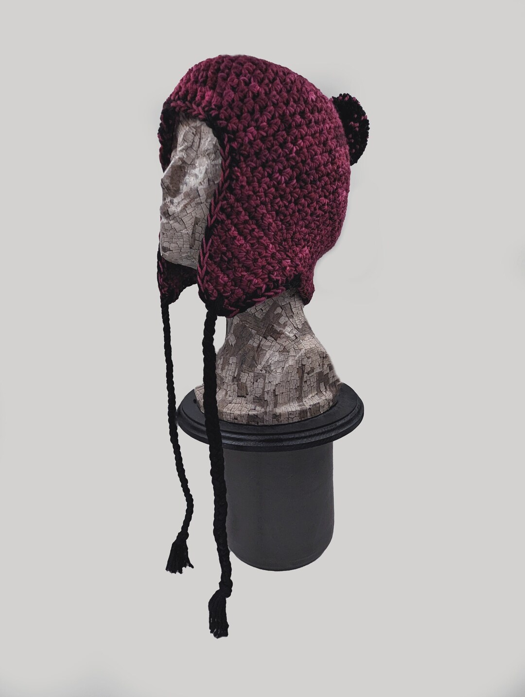 Ear Flap Hat, Wool Ear Flap Hat, Adult Ear Flap Hat, Winter Accessory ...
