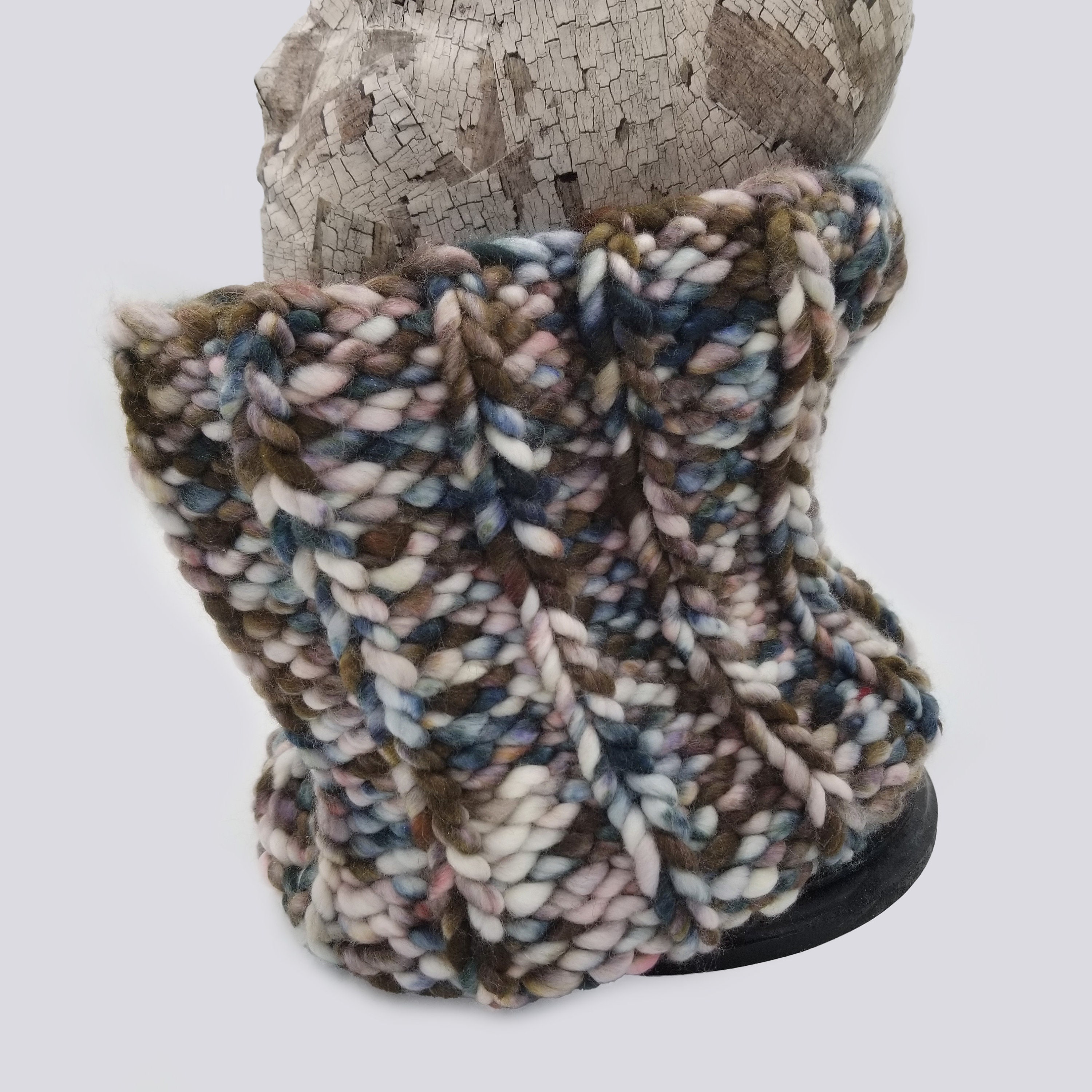 Hand Knit Cowl Merino Wool Cowl Wool Neck Warmer Malabrigo | Etsy