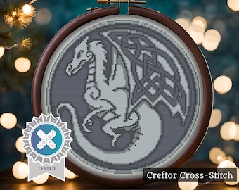 Celtic Dragon Cross Stitch Pattern - Etsy