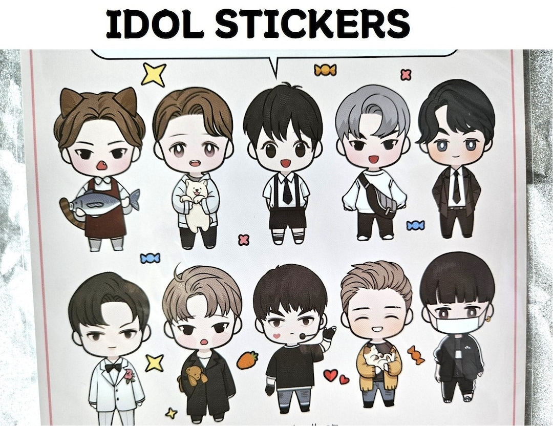 IDOL Stickers/ OPPADOLL/ Dress up Stickers/ KPOP Stickers Set - Etsy