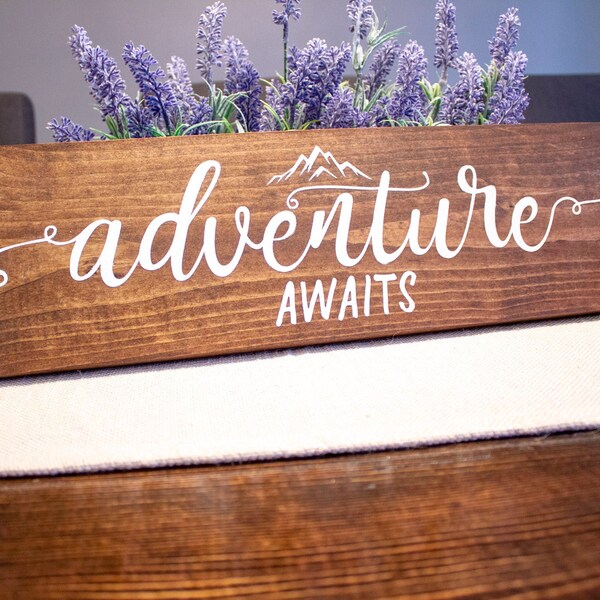 Adventure Awaits Sign - Etsy