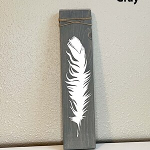 Feather Wood Sign - Etsy