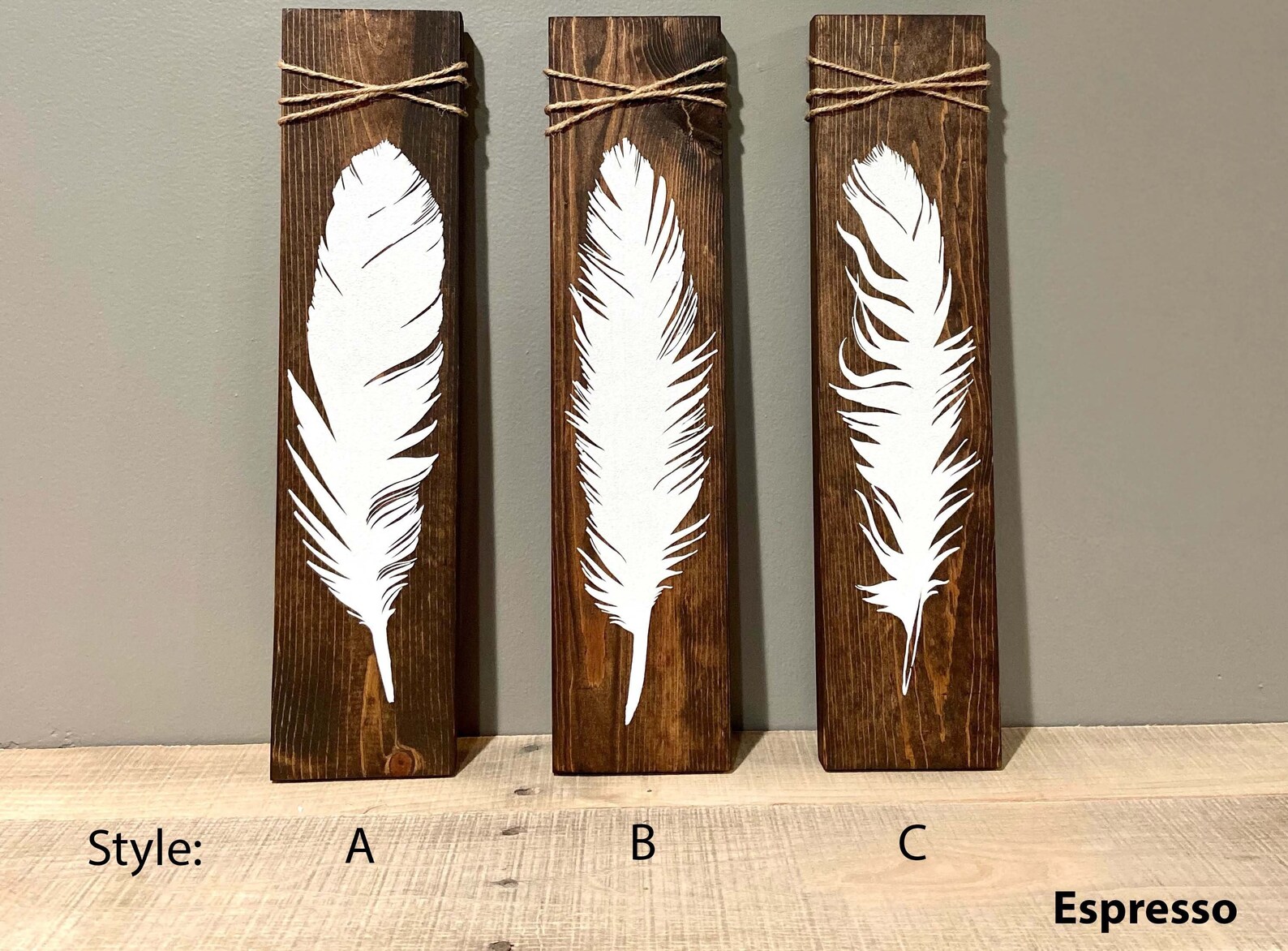 Feather Wood Sign - Etsy