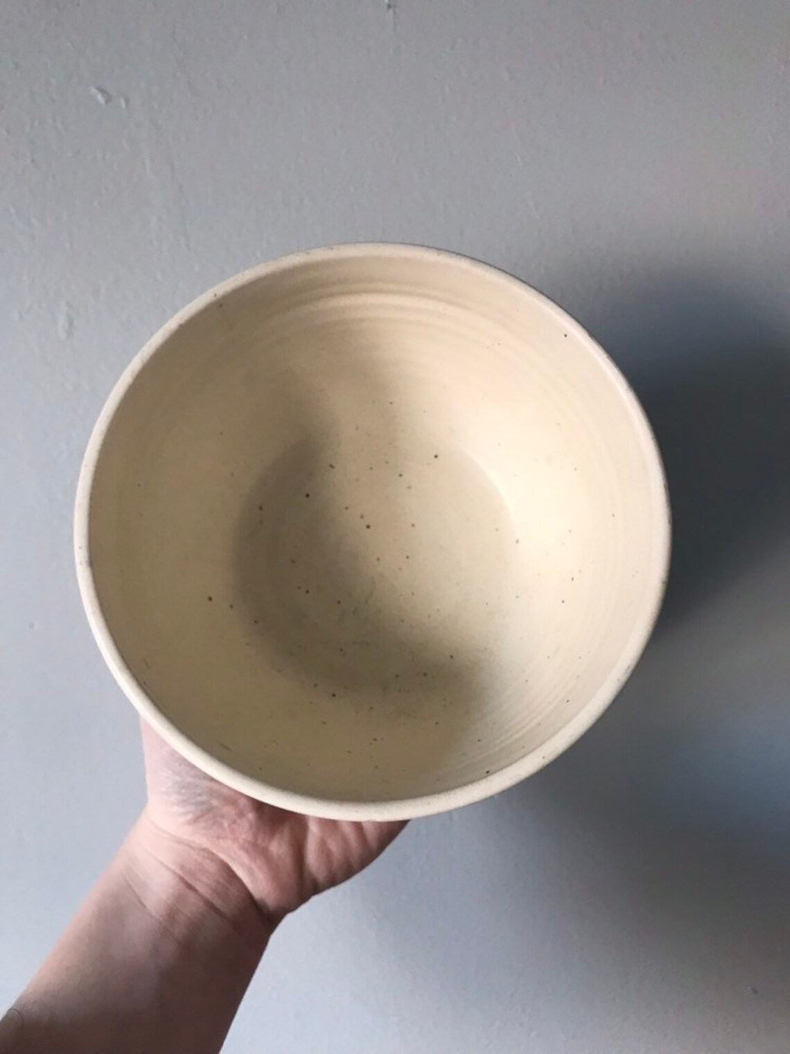 Speckled Pottery Polka Dot Pottery White Planter Periwinkle | Etsy