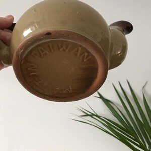 Boho Tea Pot, Ceramic Teapot Brown Teapot, Tea Kettle Vintage Pottery ...