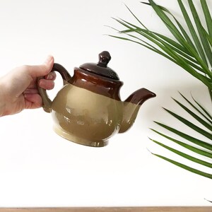 Boho Tea Pot, Ceramic Teapot Brown Teapot, Tea Kettle Vintage Pottery ...
