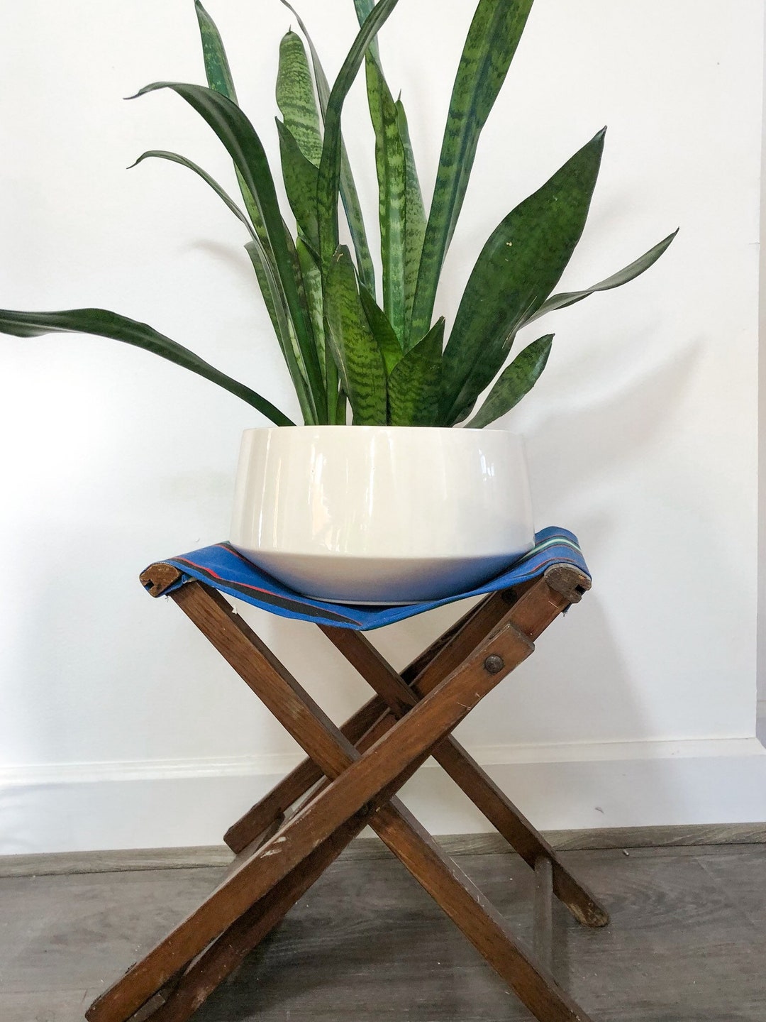 Wooden Plant Stand, Vintage Plant Stand Camping Stool, Antique Plant ...