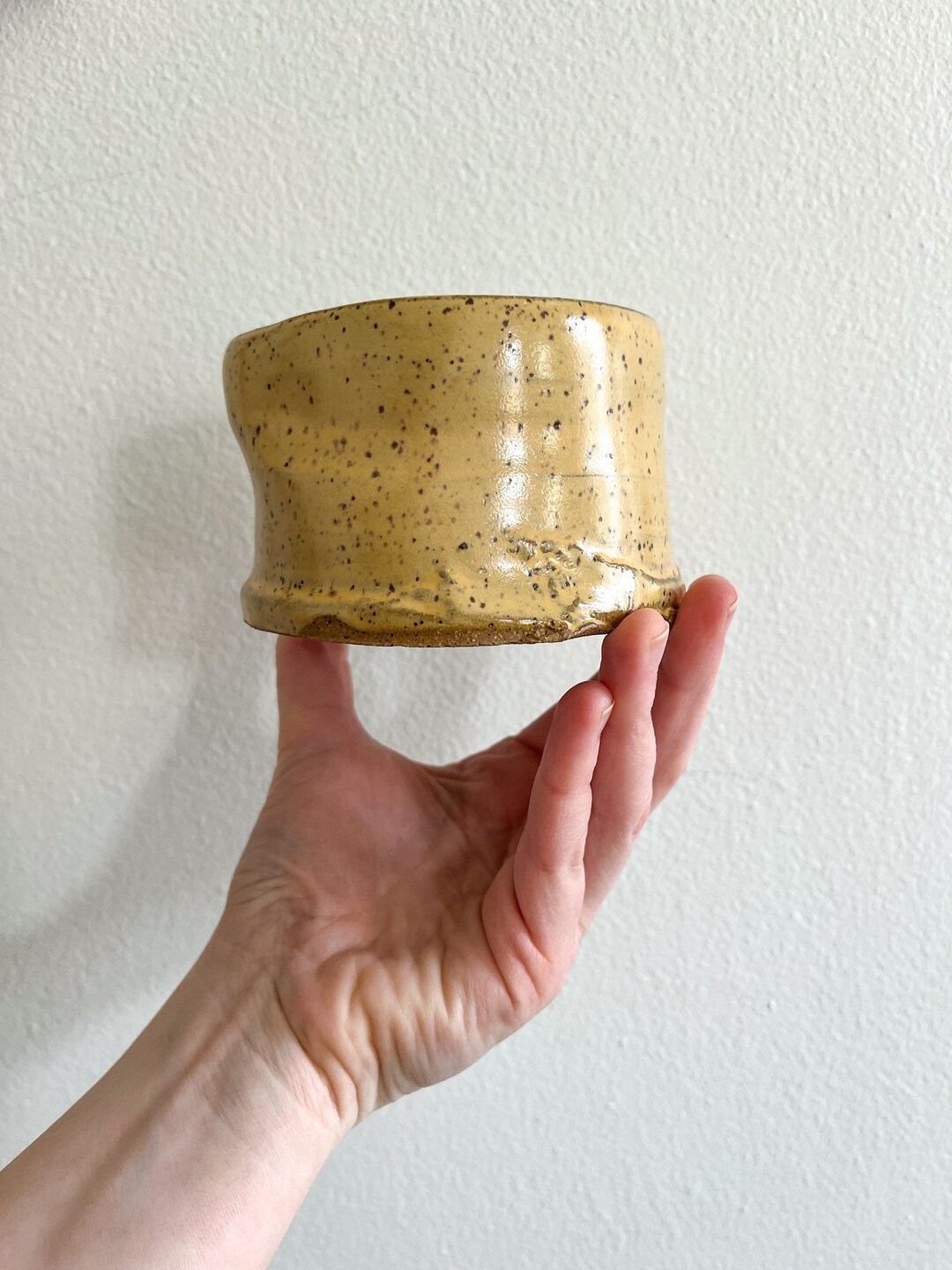 Artisan Pottery Mustard Planter Boho Rustic Pottery Planter Pot Ceramic ...