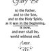 Glory Be Prayer Print: Catholic Doxology Art (5x7 or 8x10) Beige or ...