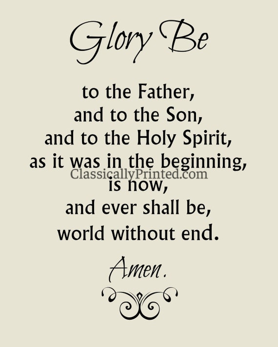 Glory To God Prayer