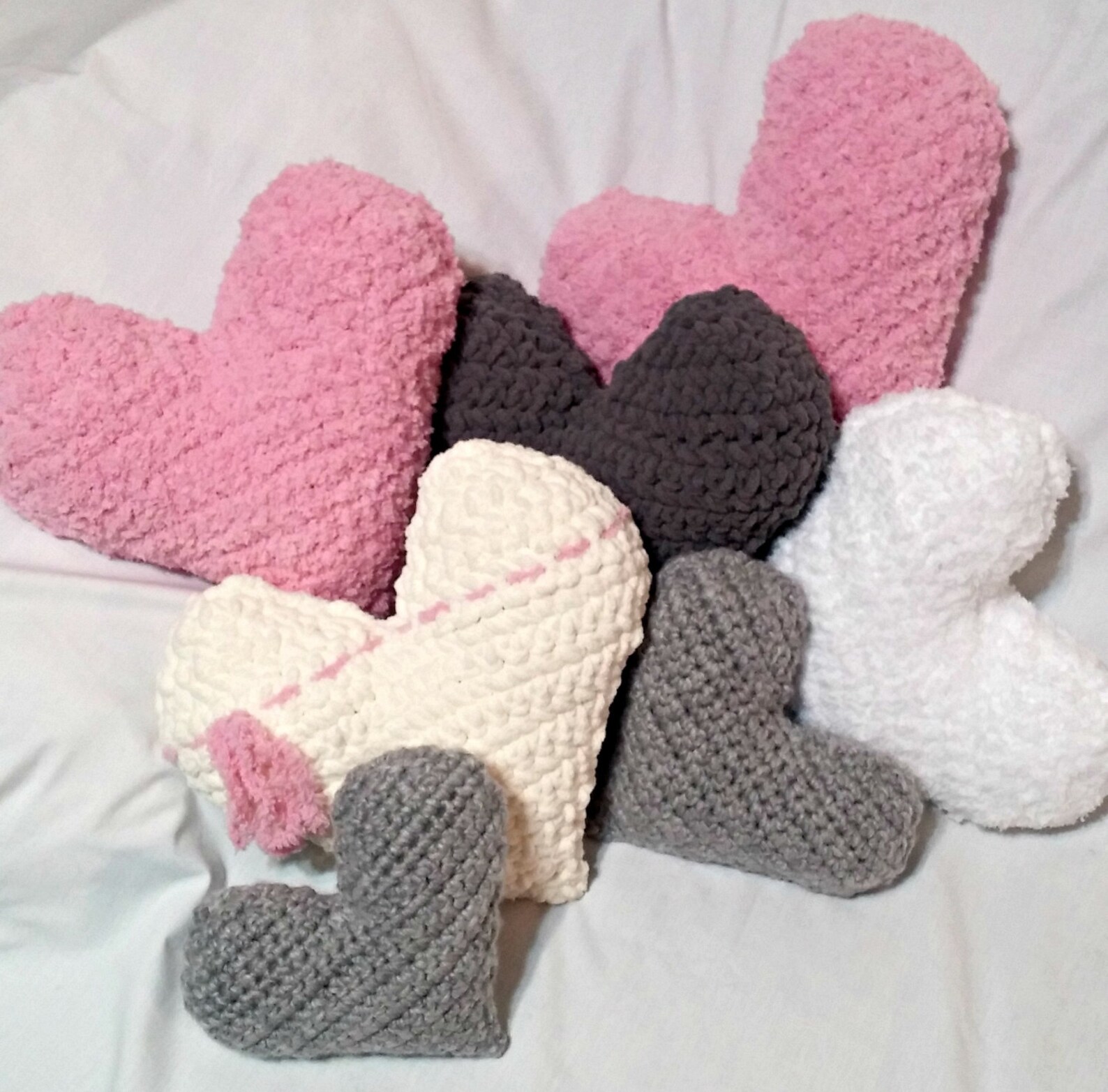 Haak Hart Kussen Soft Fuzzy Kussen Valentijnsdag Haak Hart - Etsy Nederland