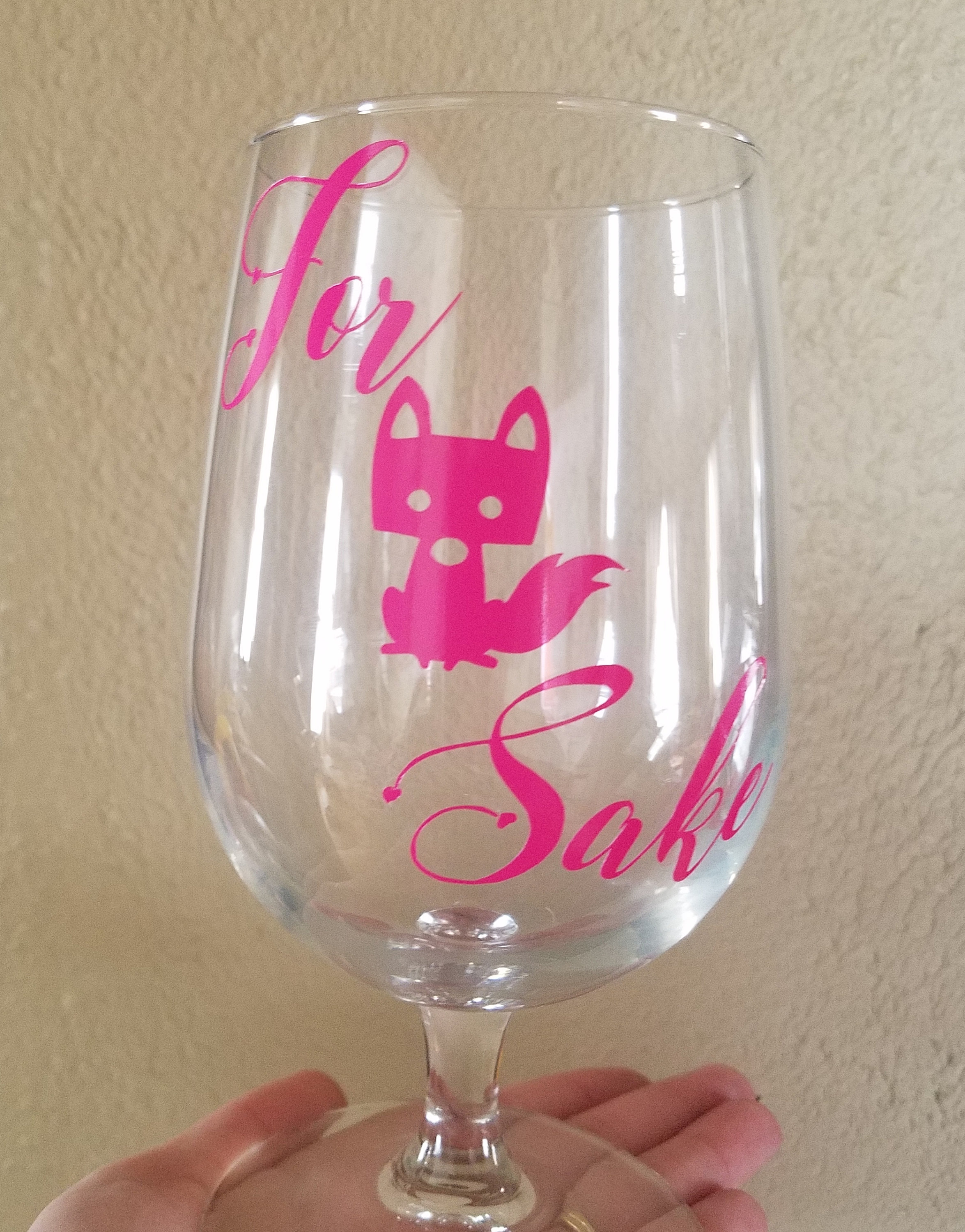 For Fox Sake Vinyl Decal, DIY Sticker, Fox Vinyl Embellishments - Etsy