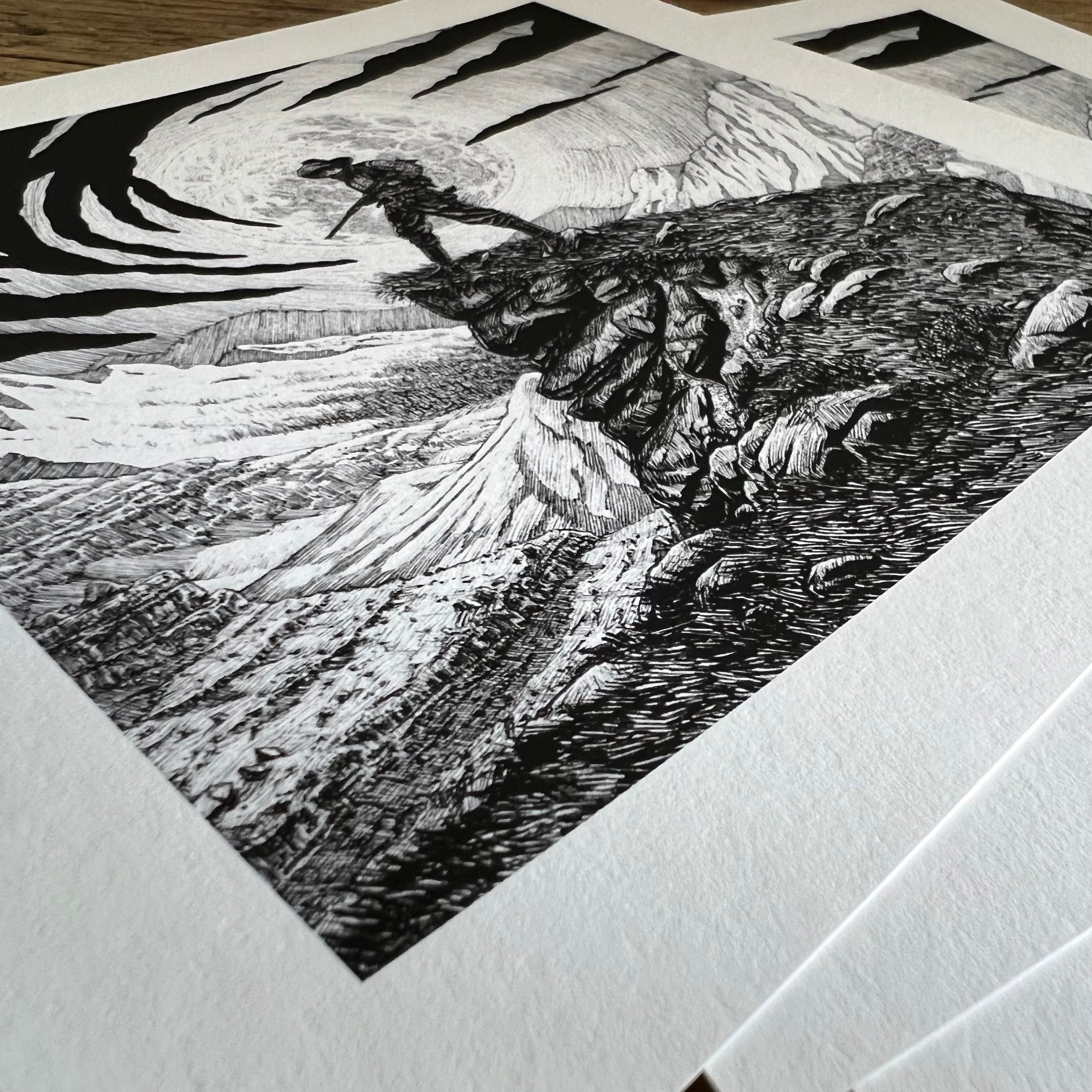 Limited Edition Print Resistance by Moonlight Illustration Hand Drawn ...