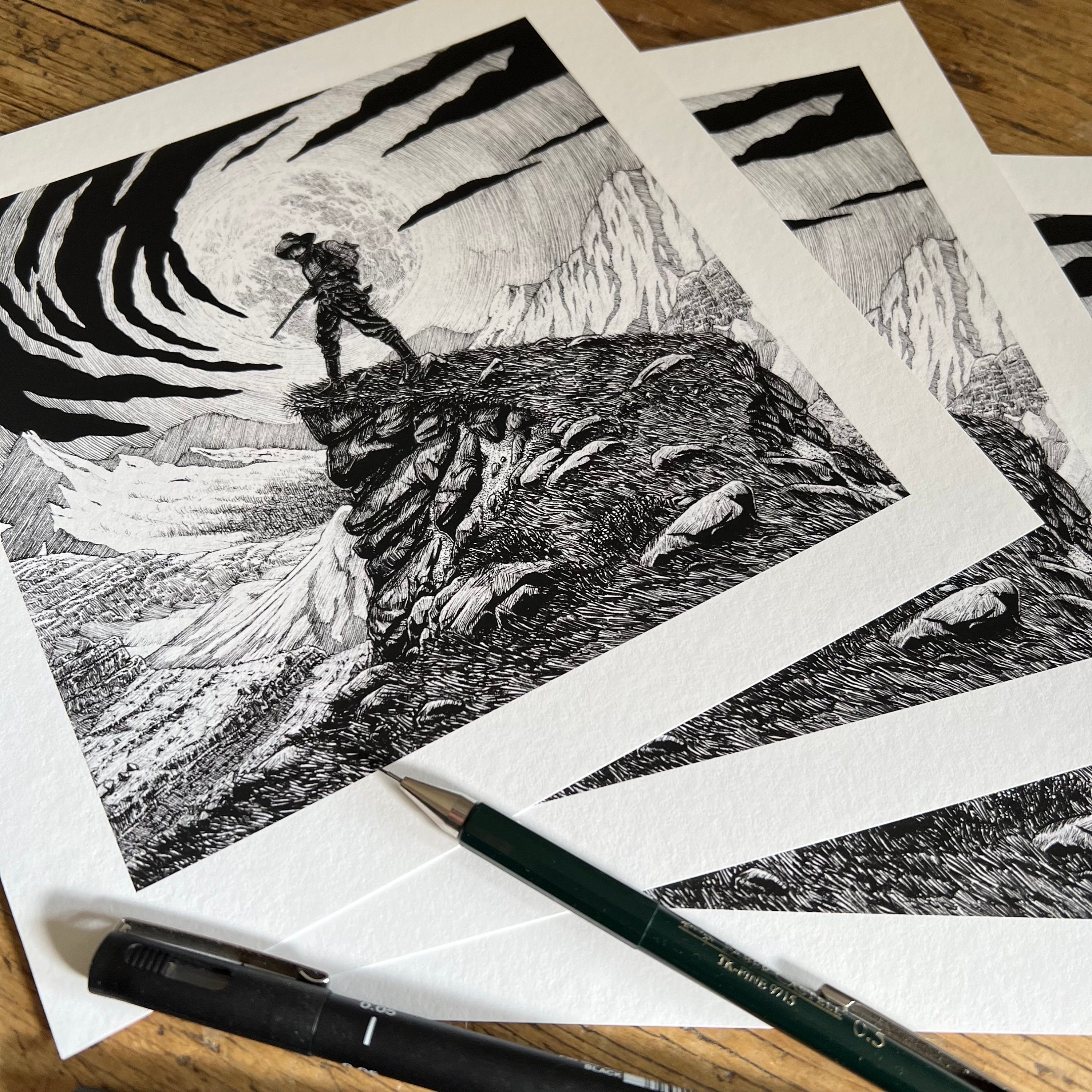 Limited Edition Print Resistance by Moonlight Illustration Hand Drawn ...