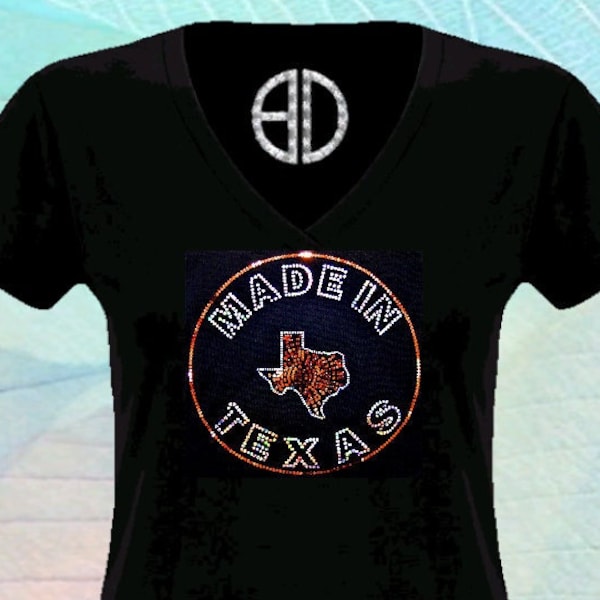 Texas Longhorn Bling Shirt - Etsy