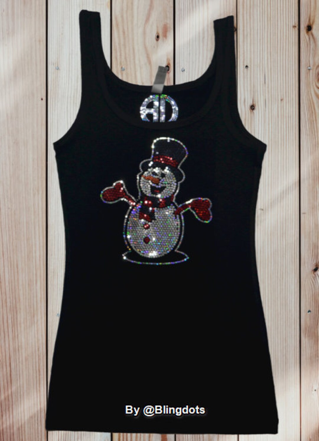 Snowman Christmas Tank Top – Cute Holiday Graphic Shirt, Winter Party ...