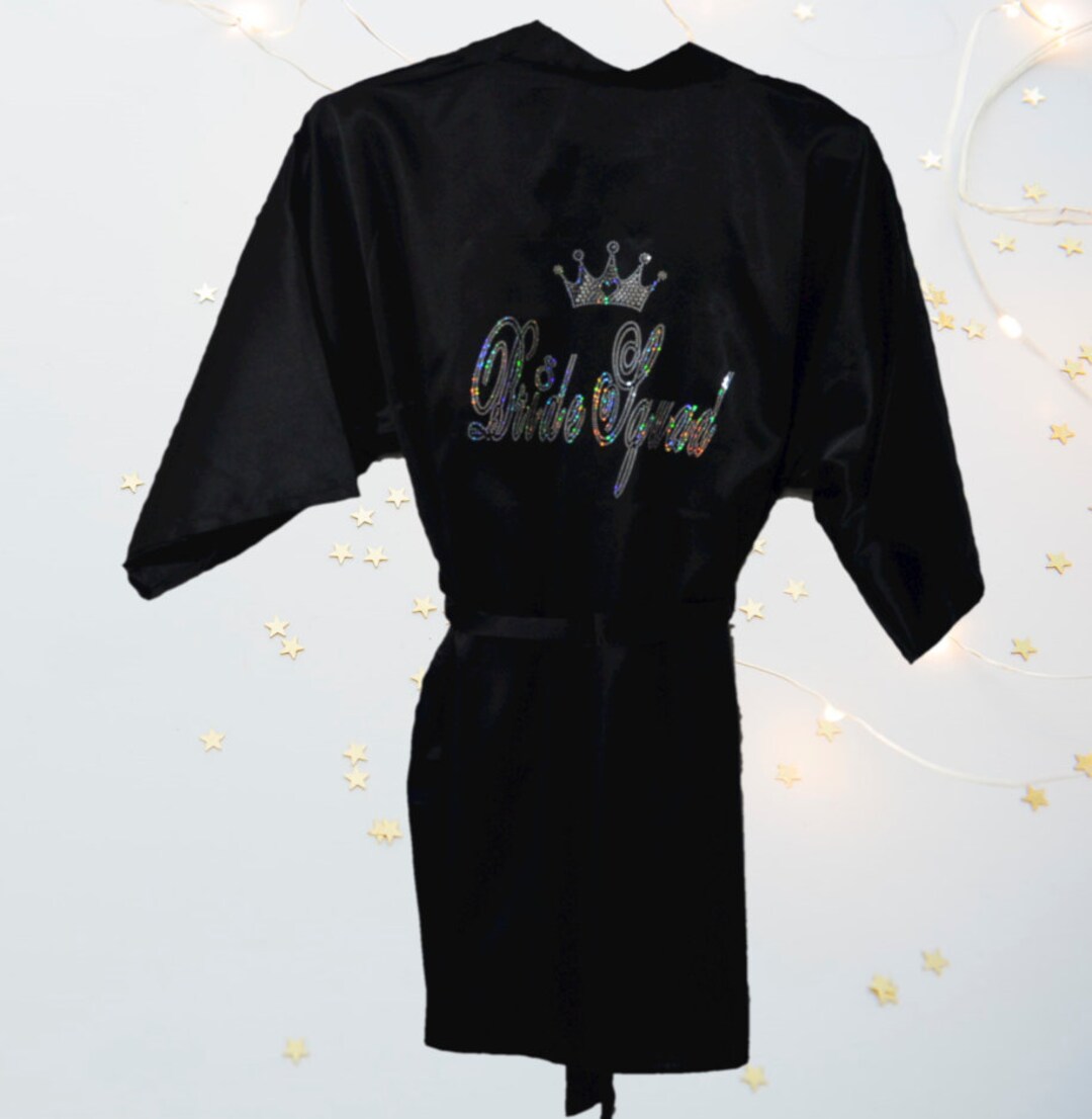 Bride Squad Robe, Bling Robe, Bridesmaid Sequins Robe, Bridesmaid Gift ...