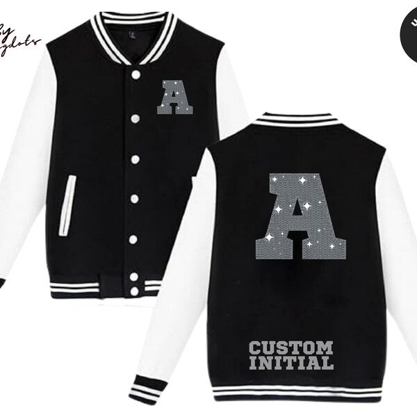 Text Varsity Jacket - Etsy