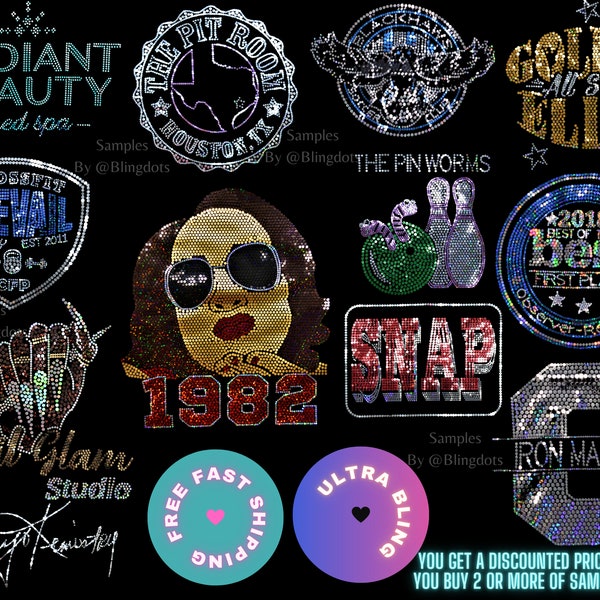 Custom Rhinestone Transfer - Etsy