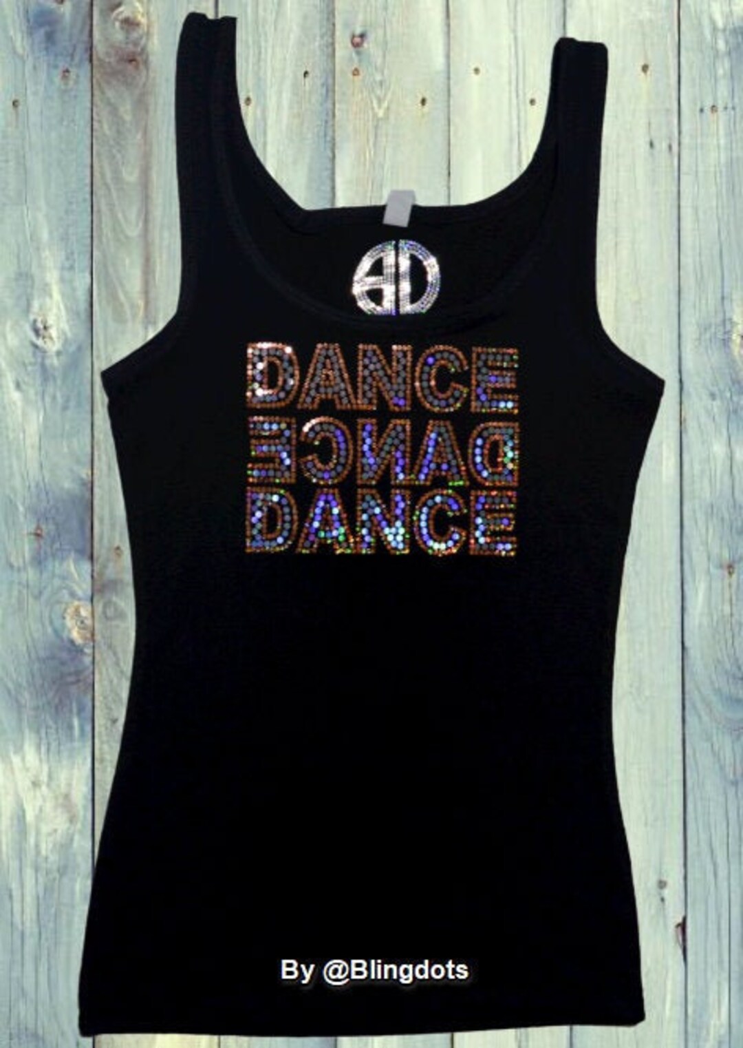 Custom Bling Tank Top Dance! Shiny Custom Sequin Shirt – Personalized ...