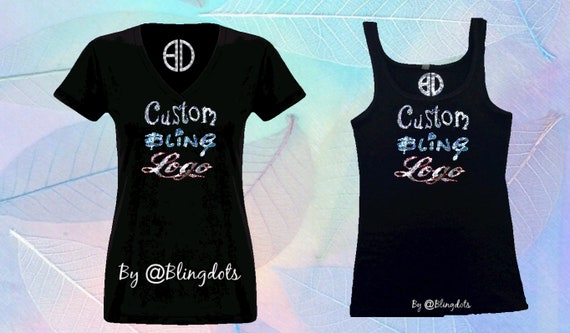 Custom Bling Shirt Women's Custom Shirts Birthday Bling - Etsy