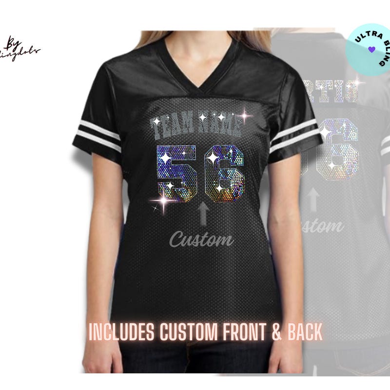 Custom Bling Soccer Jersey - Etsy Canada