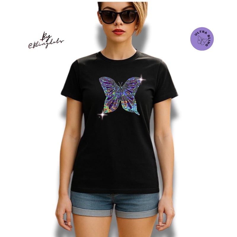 Sequin Butterfly Top - Etsy
