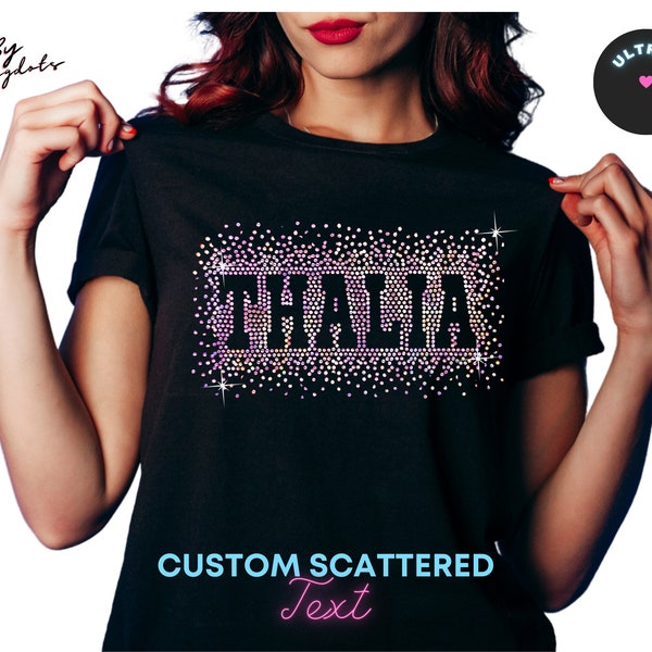 Custom Logo Glitter Shirt - Etsy