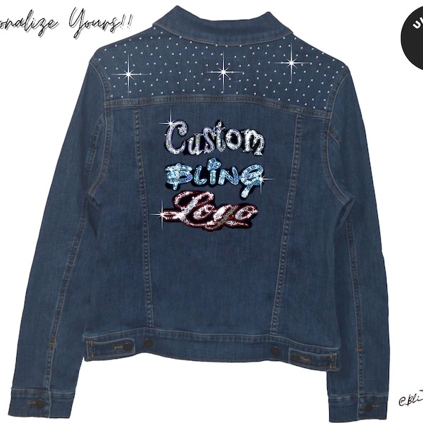 Personalized Cheer Jean Jacket - Etsy