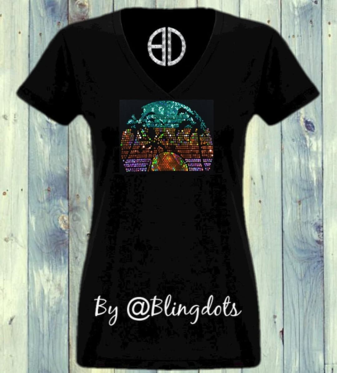 Summer Bling Shirt, Bling Beach Tank Top, Summer Shirt, Summer Palm ...