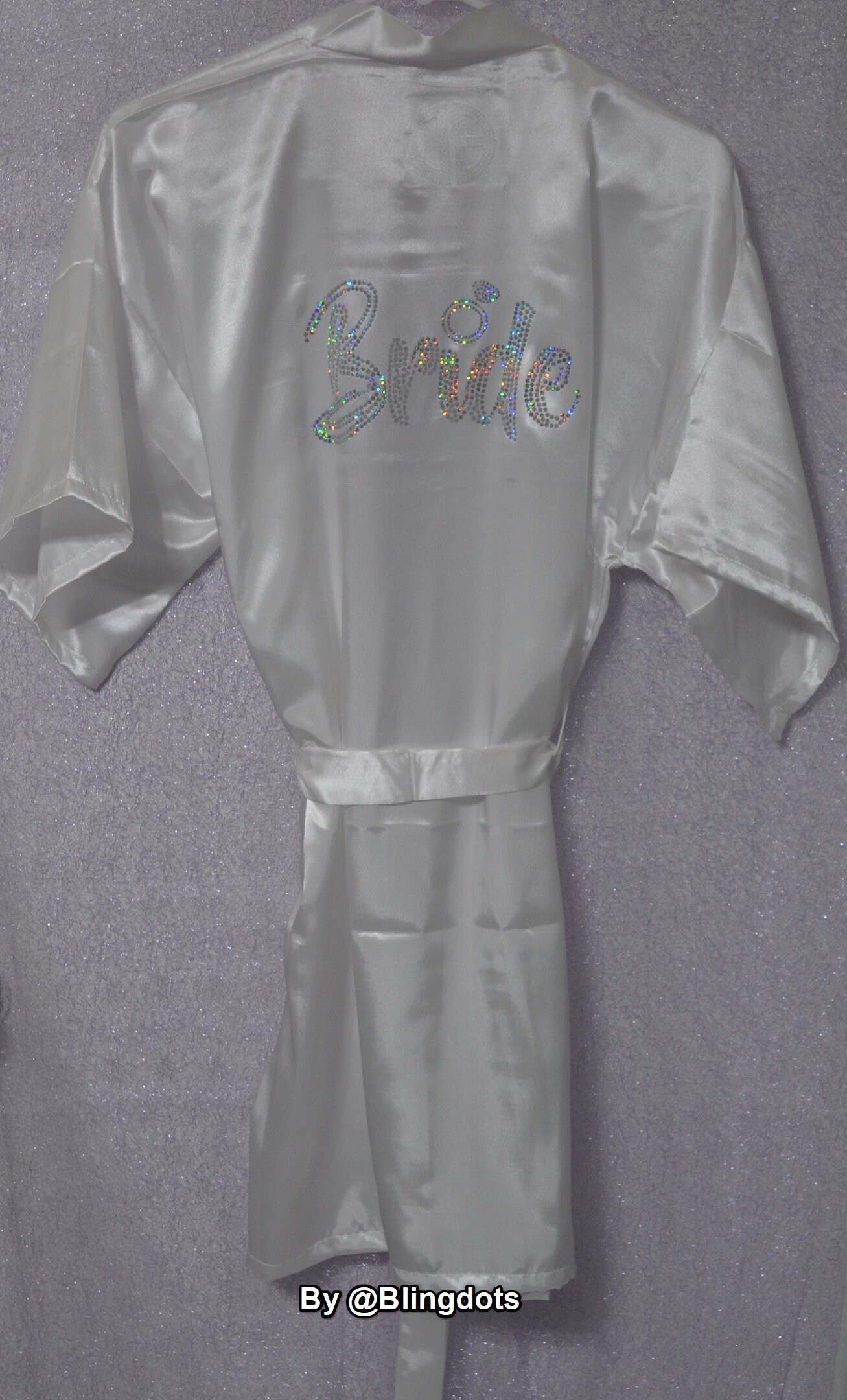 Bride Robe Bling Robe Satin Robe Bachelorette Robes Bridal | Etsy