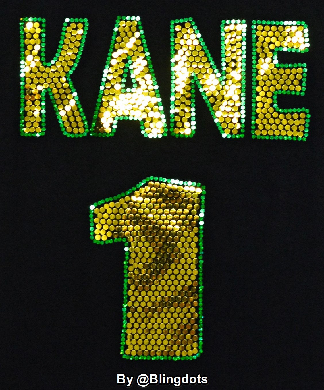 Custom Bling Name and Number Iron on Transfer Sequins Hotfix | Etsy