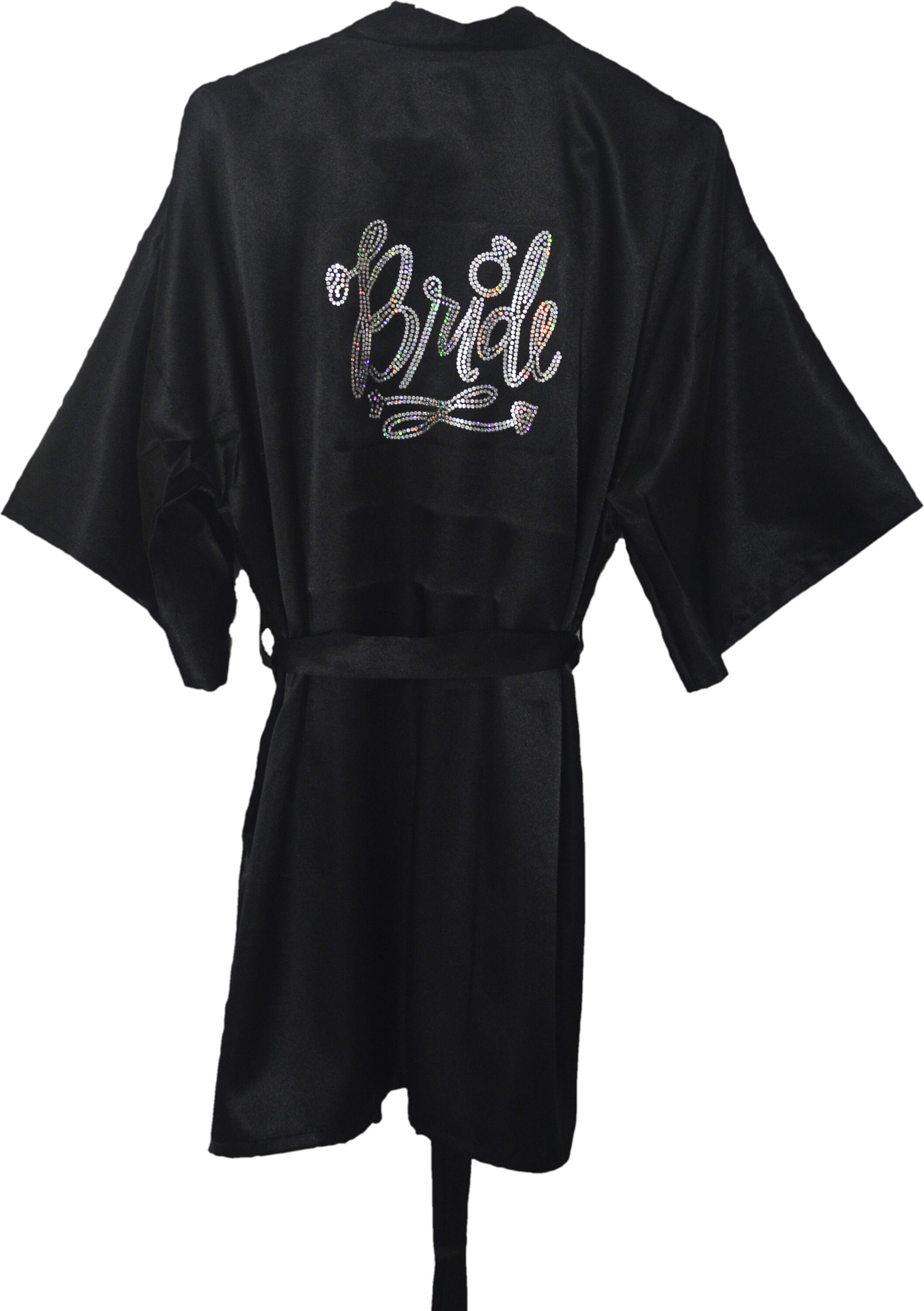 Bride Robe Bling Robe Satin Robe Bachelorette Robes Bridal - Etsy