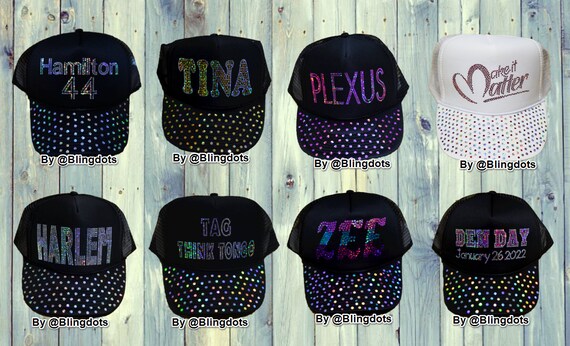 Custom Bling Cap Sequins Sparkly Glitter Hat Sparkles Hat - Etsy