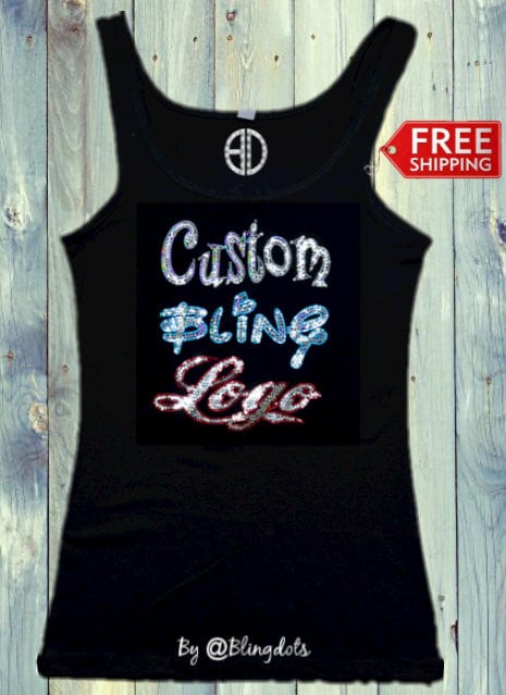 Custom Bling shirt women's custom shirts birthday bling | Etsy