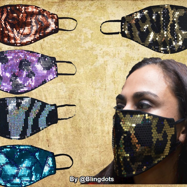 Bling Face Mask - Etsy