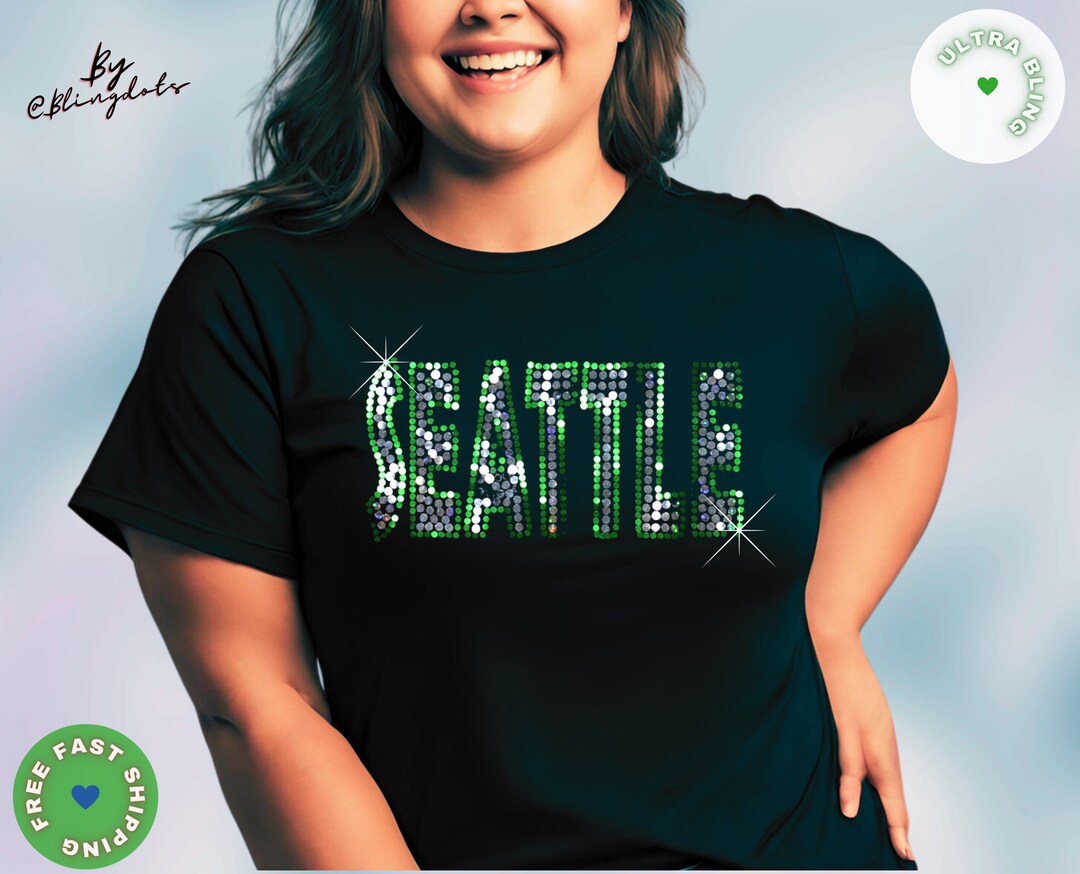Seattle Bling Shirt: Holographic Sequin Tank Top, Sparkle, Shine ...