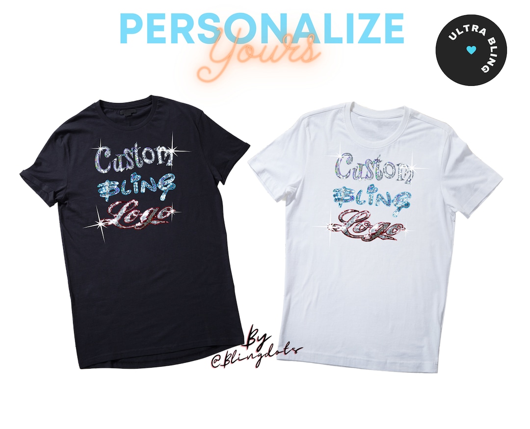 Custom Bling Shirt, Women's Custom Shirts, Birthday Bling Women Shirt ...