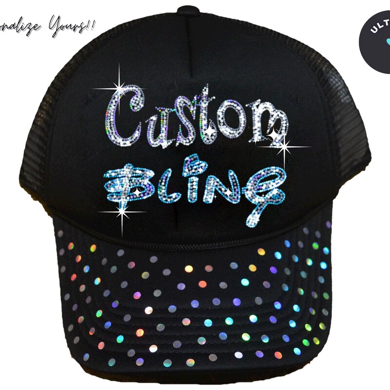 Rhinestone Cap - Etsy