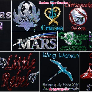 Custom Bling Iron on Transfer Personalized Sequins Hot Fix - Etsy