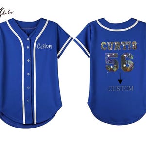 Girls Bling Baseball Jersey, Bling Jersey, Custom Logo, Add Your Name ...