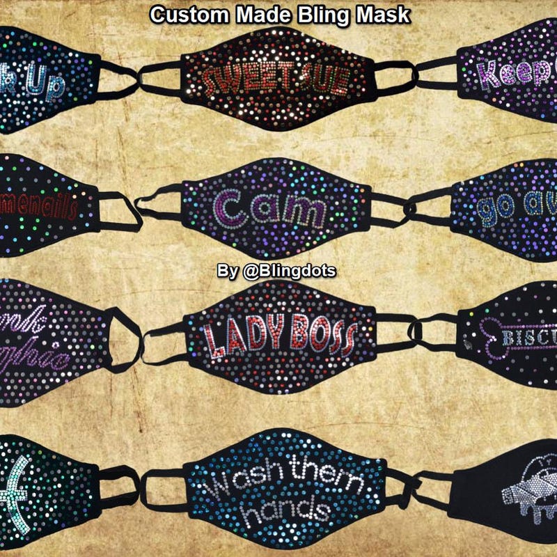 Bling Mask - Etsy