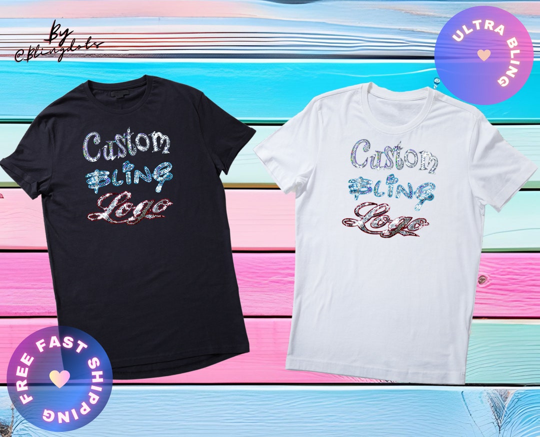 Custom Bling Shirt Women's Custom Shirts Birthday Bling - Etsy UK